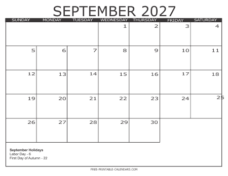 2027 Calendar 3 – Free Printable Calendars