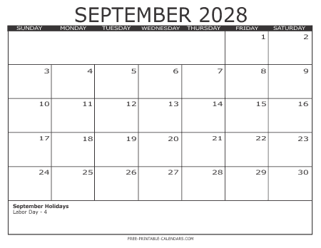 2028 Calendar 3 – Free Printable Calendars